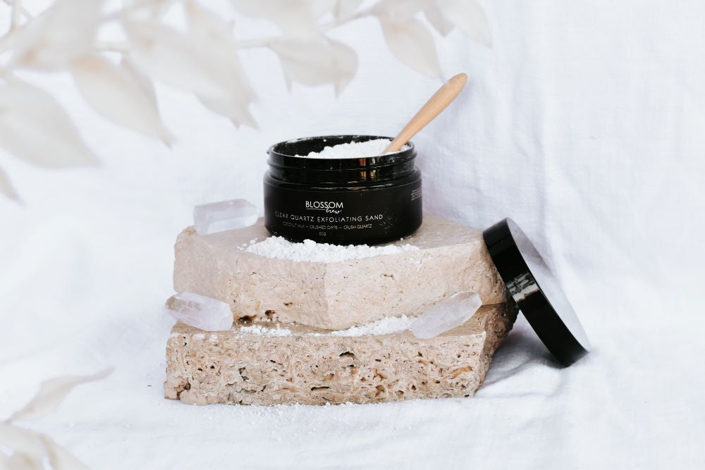 Clear Quartz Exfoliating Face Sand – blossombrew